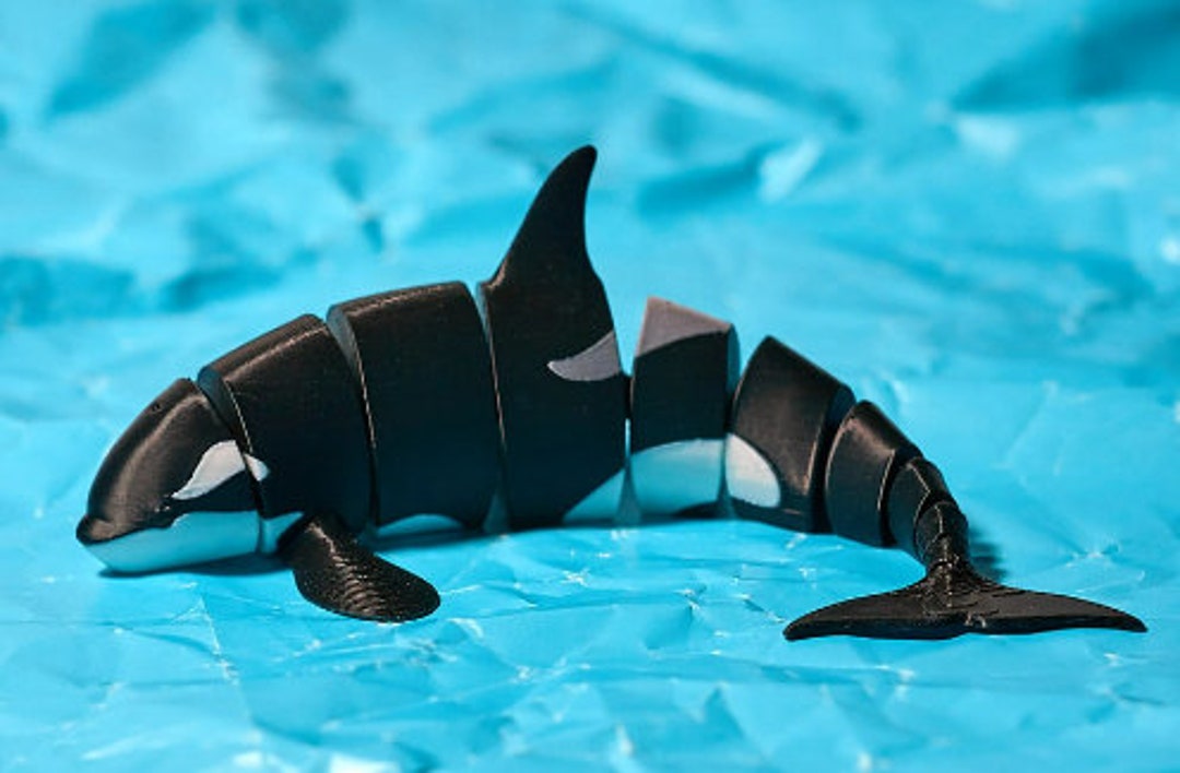 3d Printed | Articulated Flexi Orca Whale - Etsy