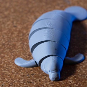 3D Printed - Articulated Flexi Manatee - Etsy