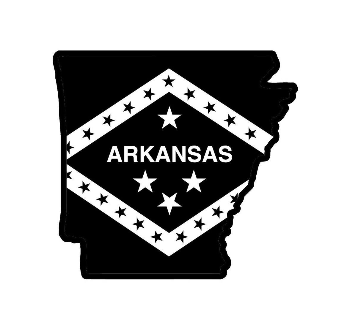 Arkansas State Flag Shape Vinyl Die Cut Decal Sticker | Etsy