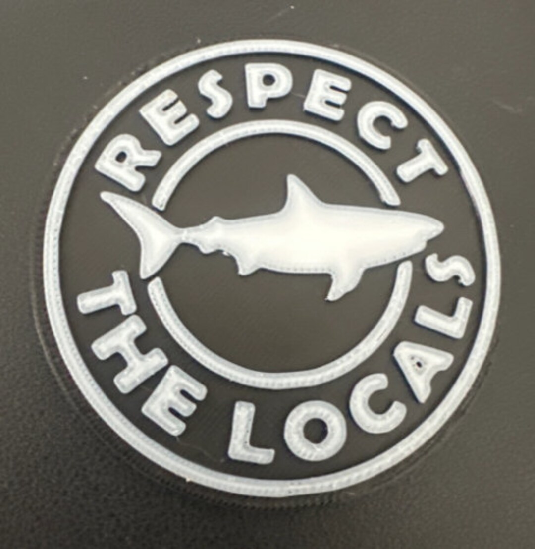 3D Printed - Shark Respect the Locals Magnet - Etsy