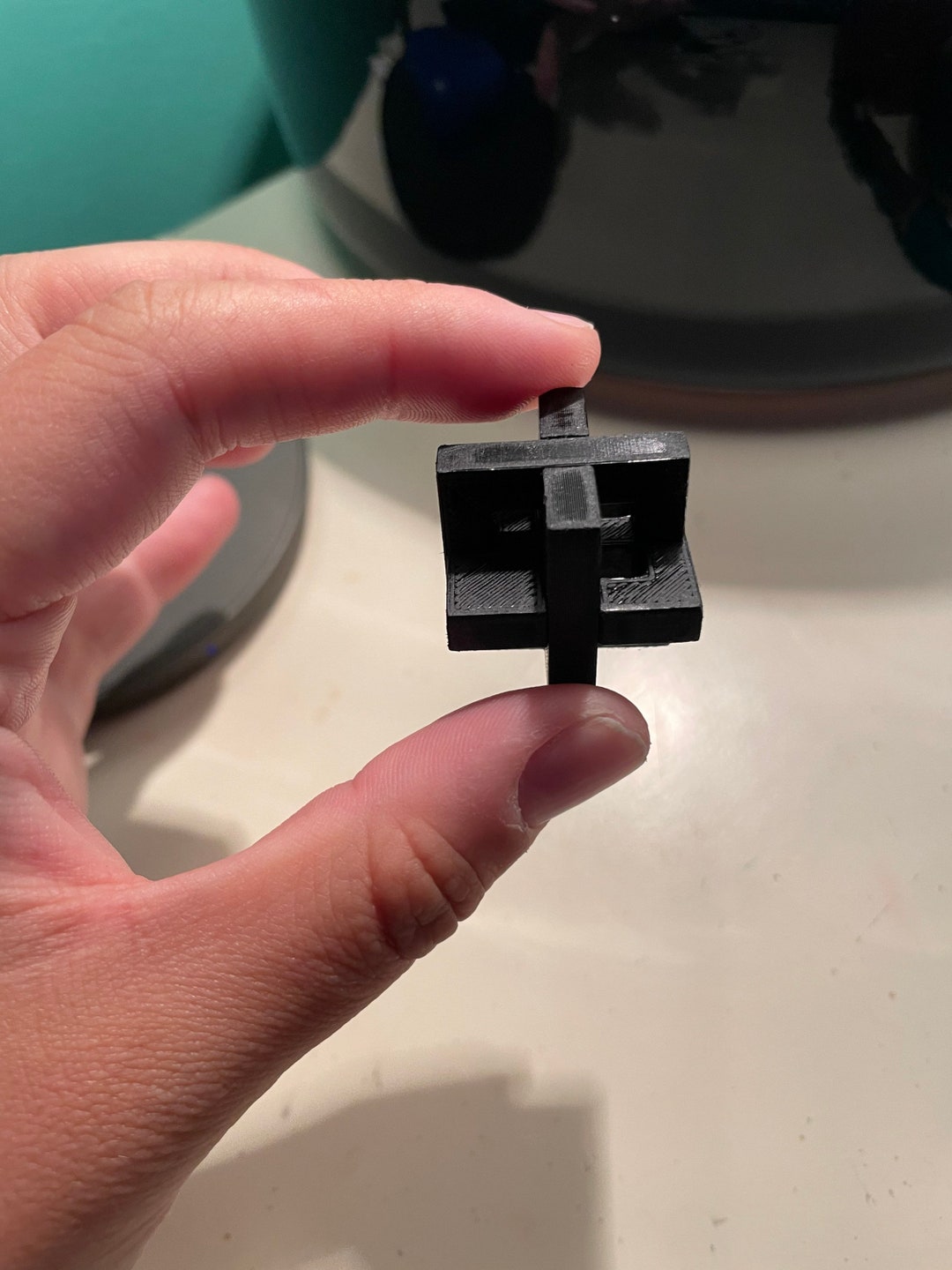 3D Printed - Carbon Puzzle Cube Knot - Etsy