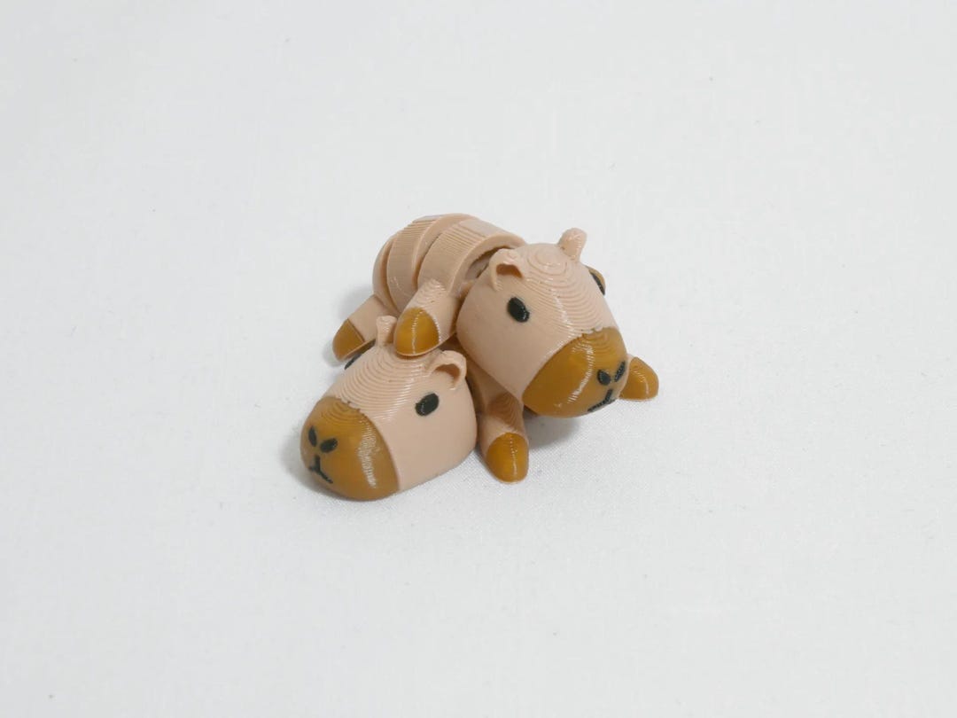3D Print Baby Capybara Figure - Cute Flexi Design, Unique 3D Printed Decoration & Collectible ...