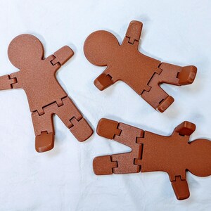 3d Printed | Articulated Gingerbread Man - Etsy