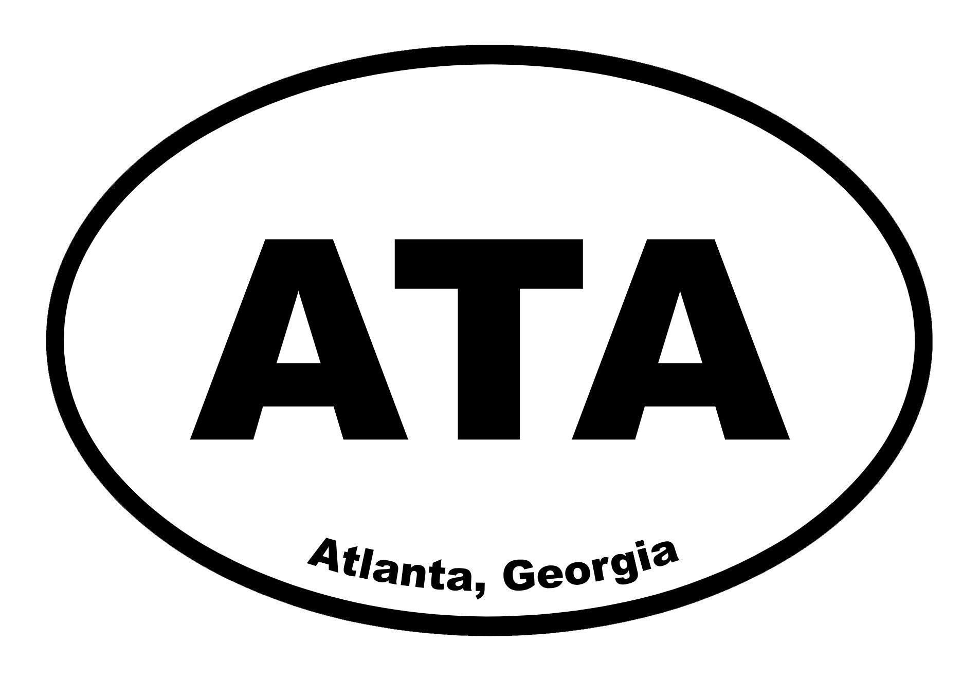 Atlanta, Georgia - Vinyl Die Cut Decal Sticker - Etsy