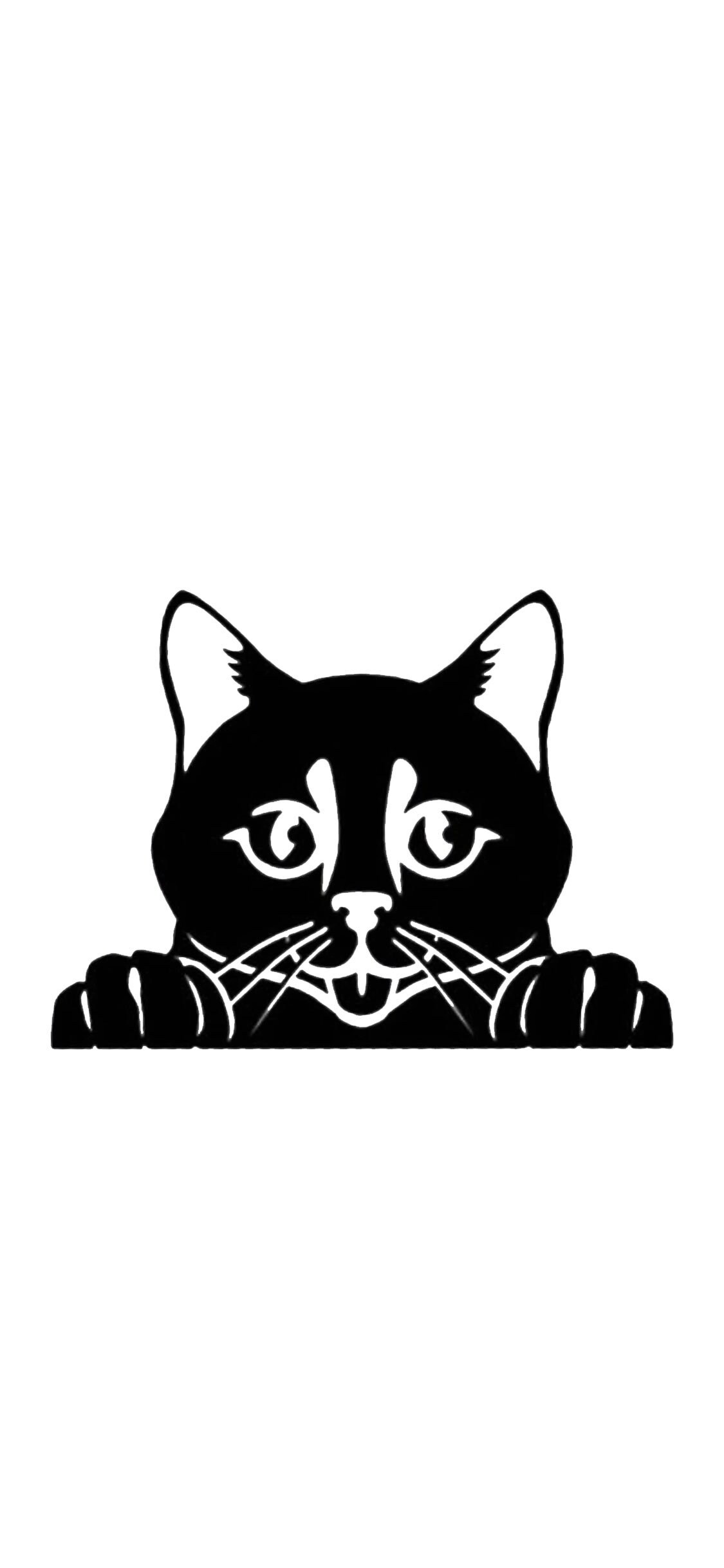 Cat Peeking Vinyl Die Cut Decal Sticker | Etsy