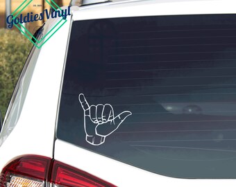 Hang Loose Sticker, Shaka Brah Sticker, Hang Loose Vinyl Sticker ...