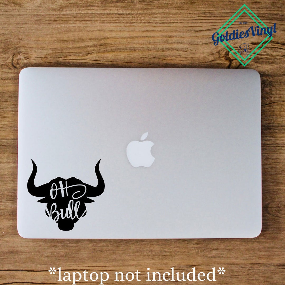 Oh Bull - Vinyl Die Cut Decal Sticker - Etsy