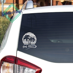 Gulf Shores - Vinyl Die Cut Decal Sticker - Etsy