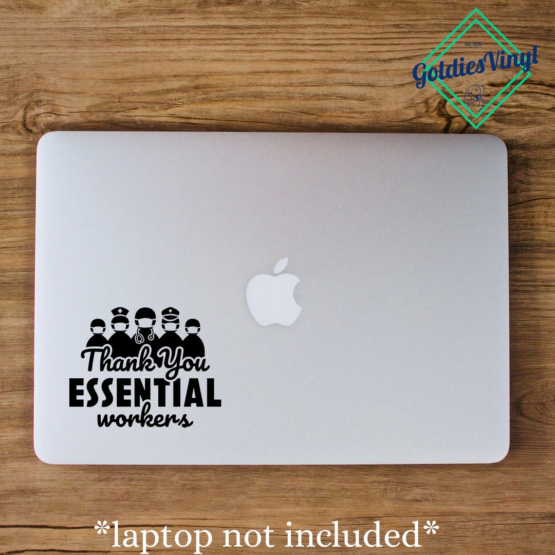 Thank You Essential Workers - Vinyl Die Cut Decal Sticker - Etsy