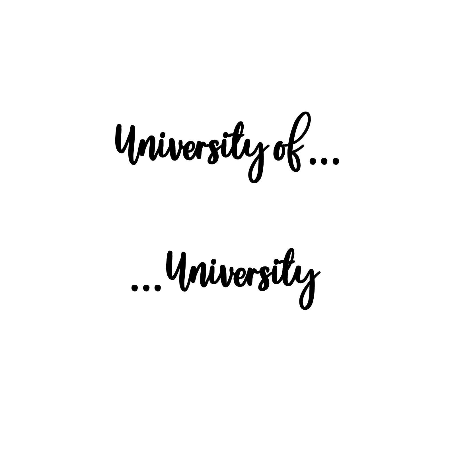 University Of... | Custom Vinyl Die Cut Decal Sticker - Etsy