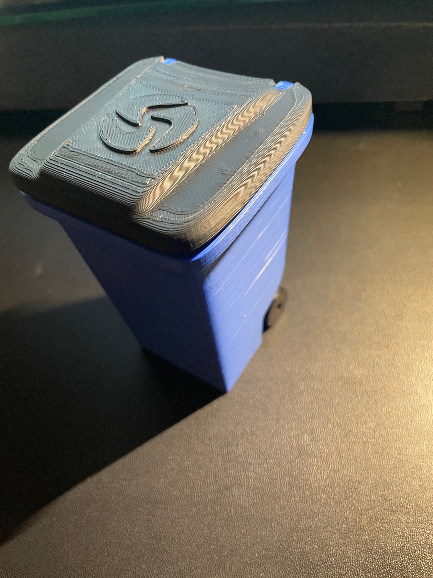 3D Printed Mini Dumpster Trash Can | Etsy