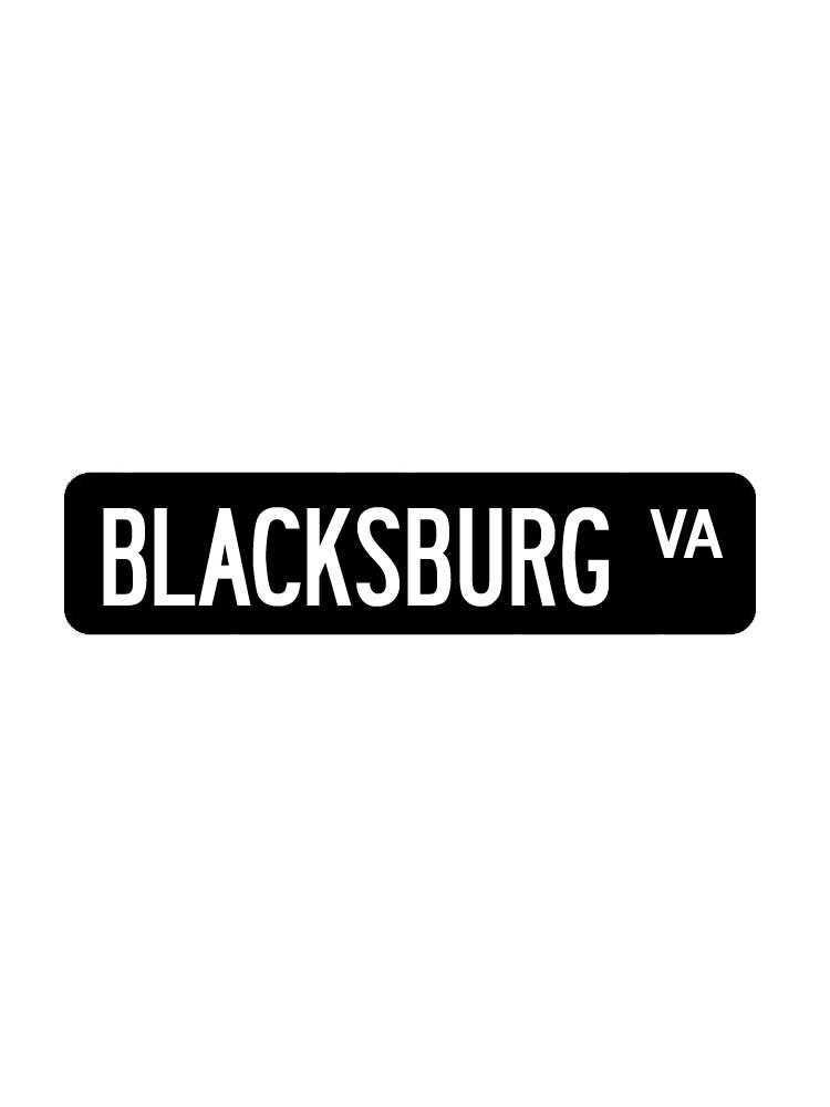 Blacksburg VA Street Sign Vinyl Die Cut Decal Sticker - Etsy