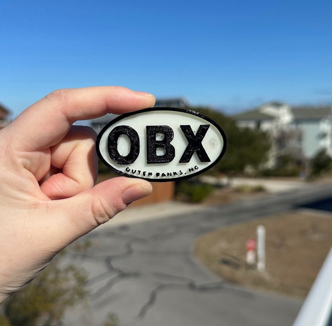 3D Printed OBX Outer Banks Magnet, Beach Decor Fridge Magnet, NC North ...
