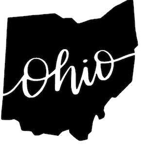 Ohio Cursive - Vinyl Die Cut Decal Sticker - Etsy