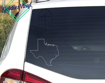 Longhorn Texas Home State Decals - Die Cut Vinyl Decal Transfer Sticker ...