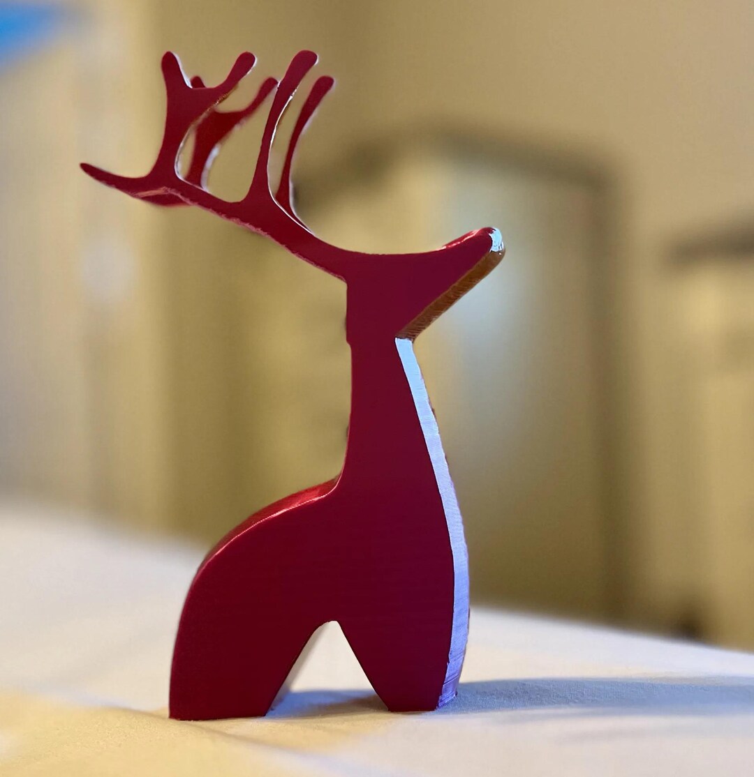 3D Printed - Reindeer Figure Display - Etsy