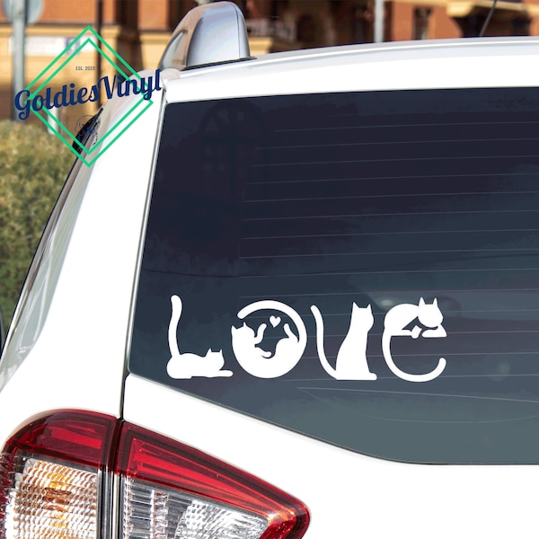 Cat Decal for Car - Etsy