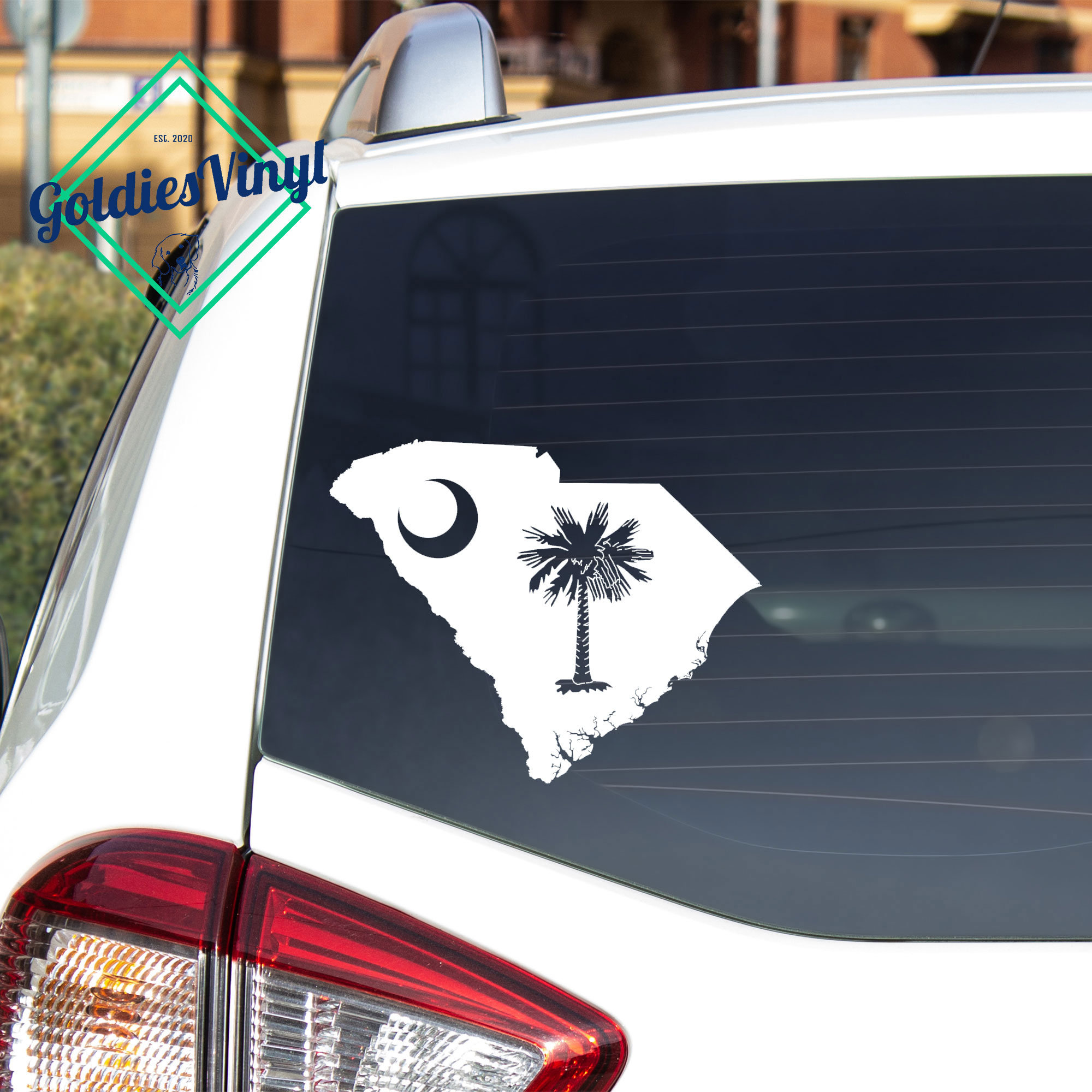 South Carolina Palmetto State Palm Tree Vinyl Die Cut Decal | Etsy