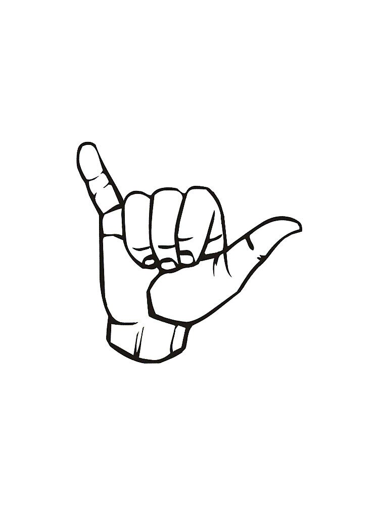 Hang Loose Vinyl Die Cut Decal Sticker - Etsy