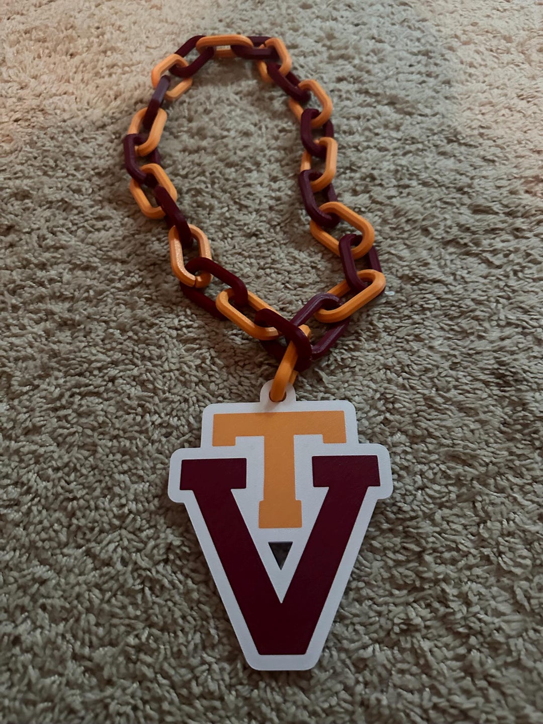 3D Printed - Sports Team Chain Necklace - Etsy