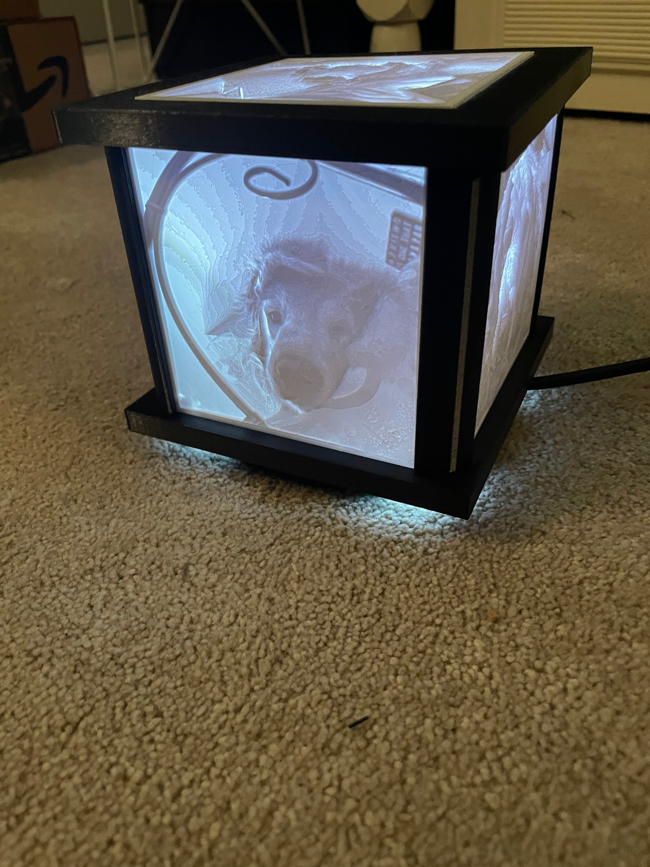 3D Printed Lithophane Photo Light Box CUSTOMIZABLE | Etsy
