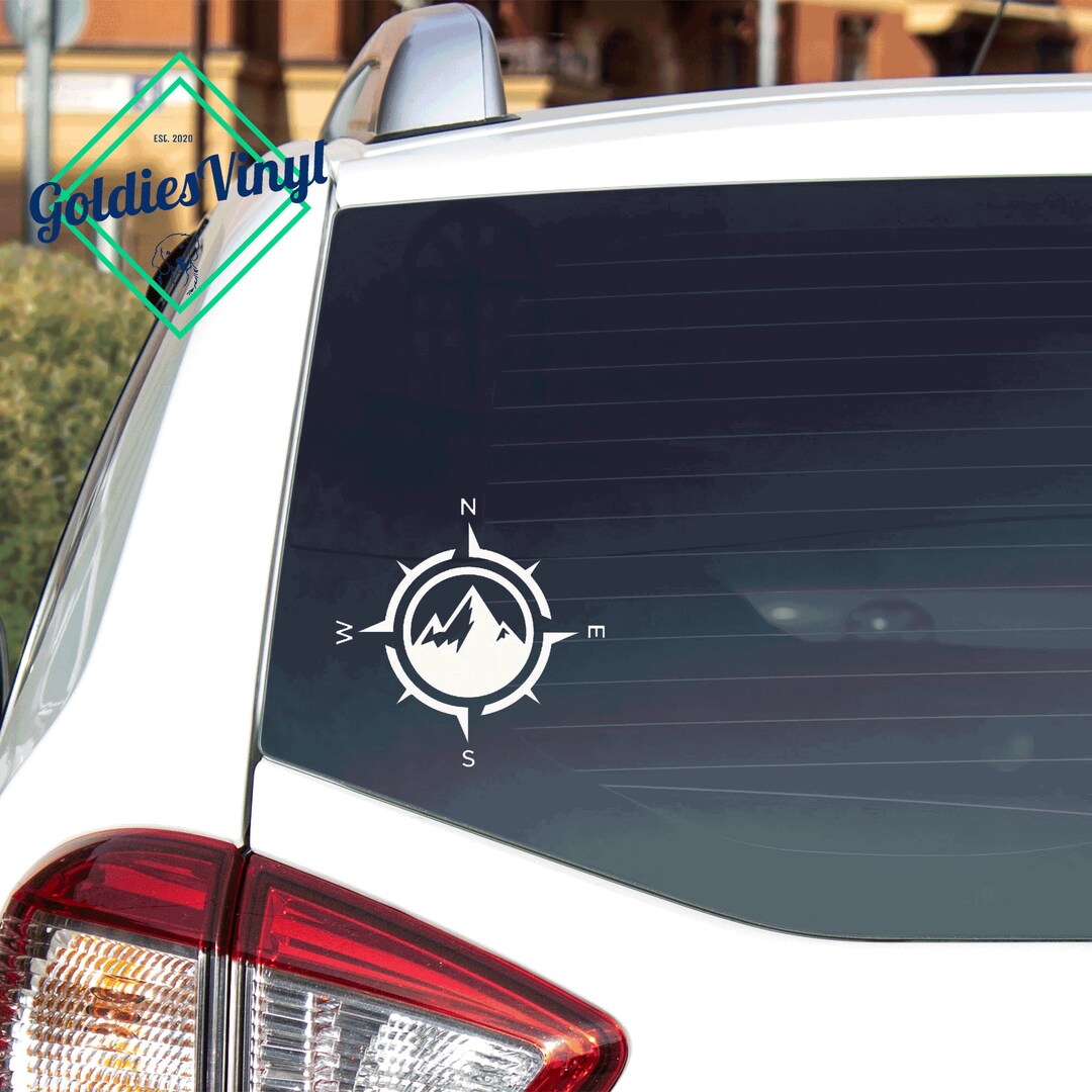Mountain Compass - Vinyl Die Cut Decal Sticker - Etsy