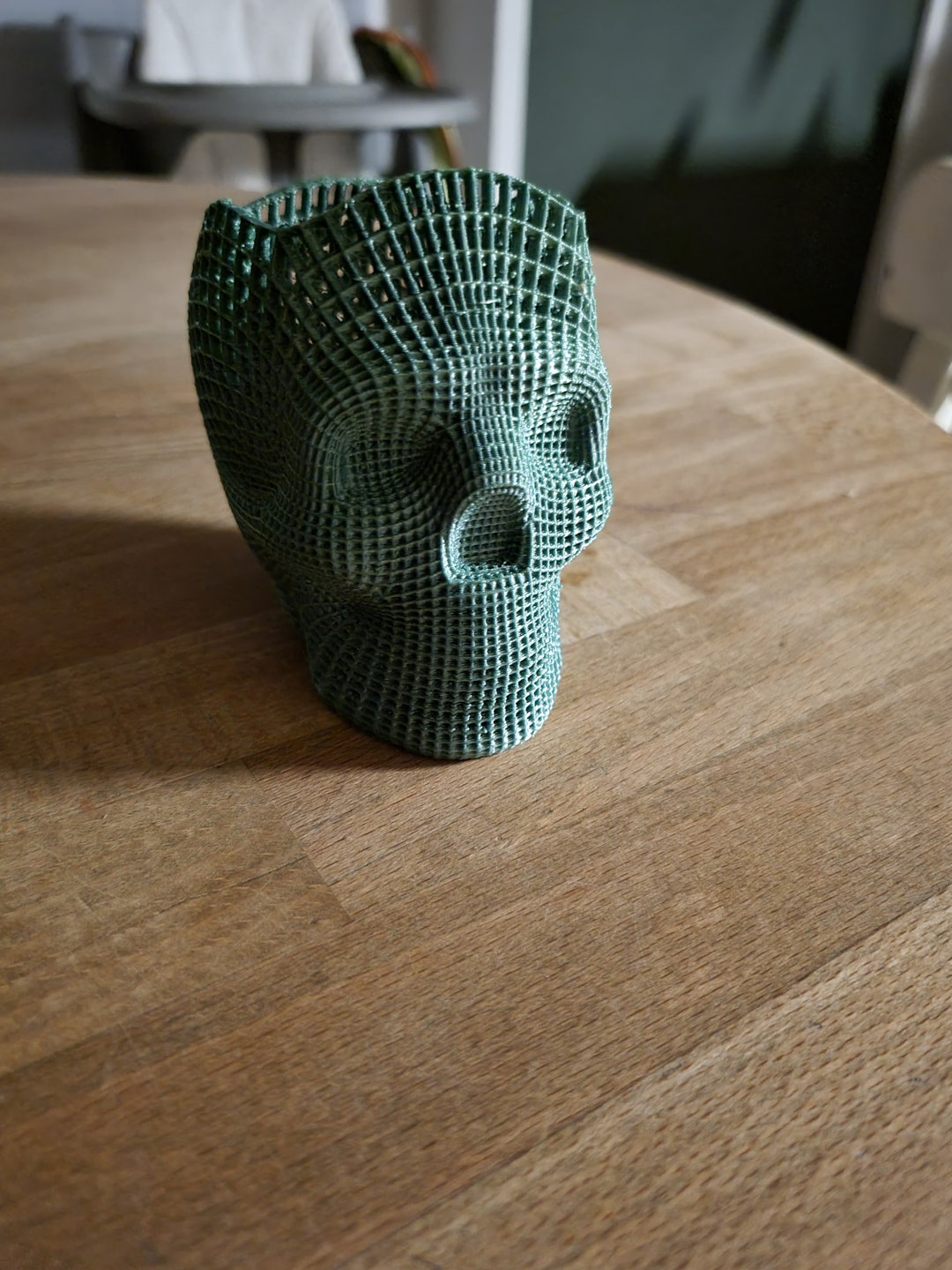 3D Printed - Wire Frame Skull Cup - Etsy