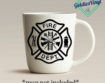 Fire Department Chaplain Decal Sticker Firefighter Department Car Truck ...