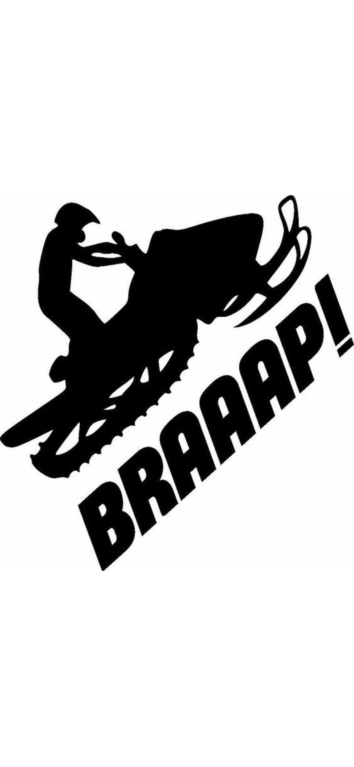 Snowmobile BRAAAP Vinyl Die Cut Decal Sticker - Etsy