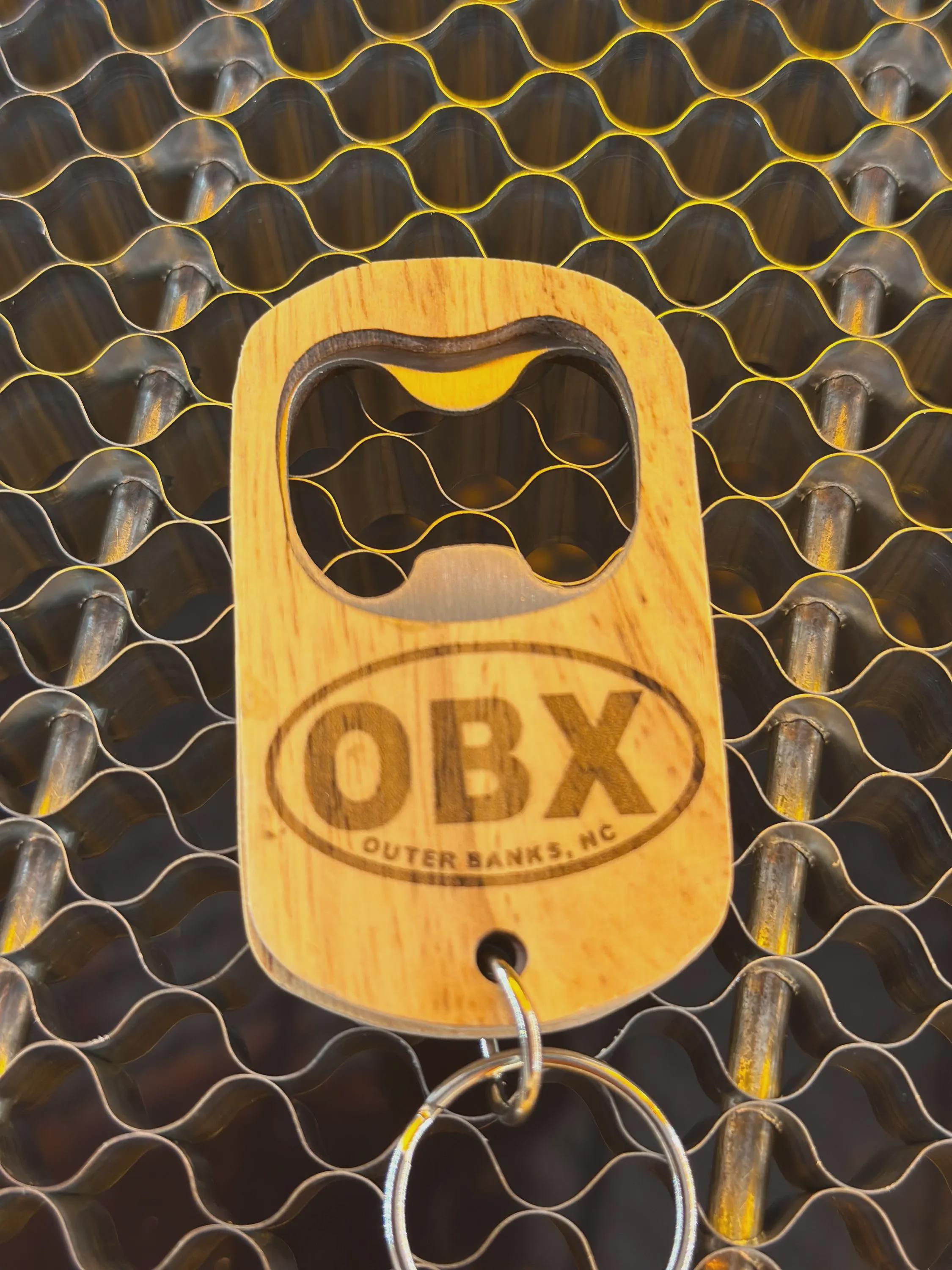 Laser Engraved Outer Banks Bottle Opener - OBX Keychain Beer Opener ...