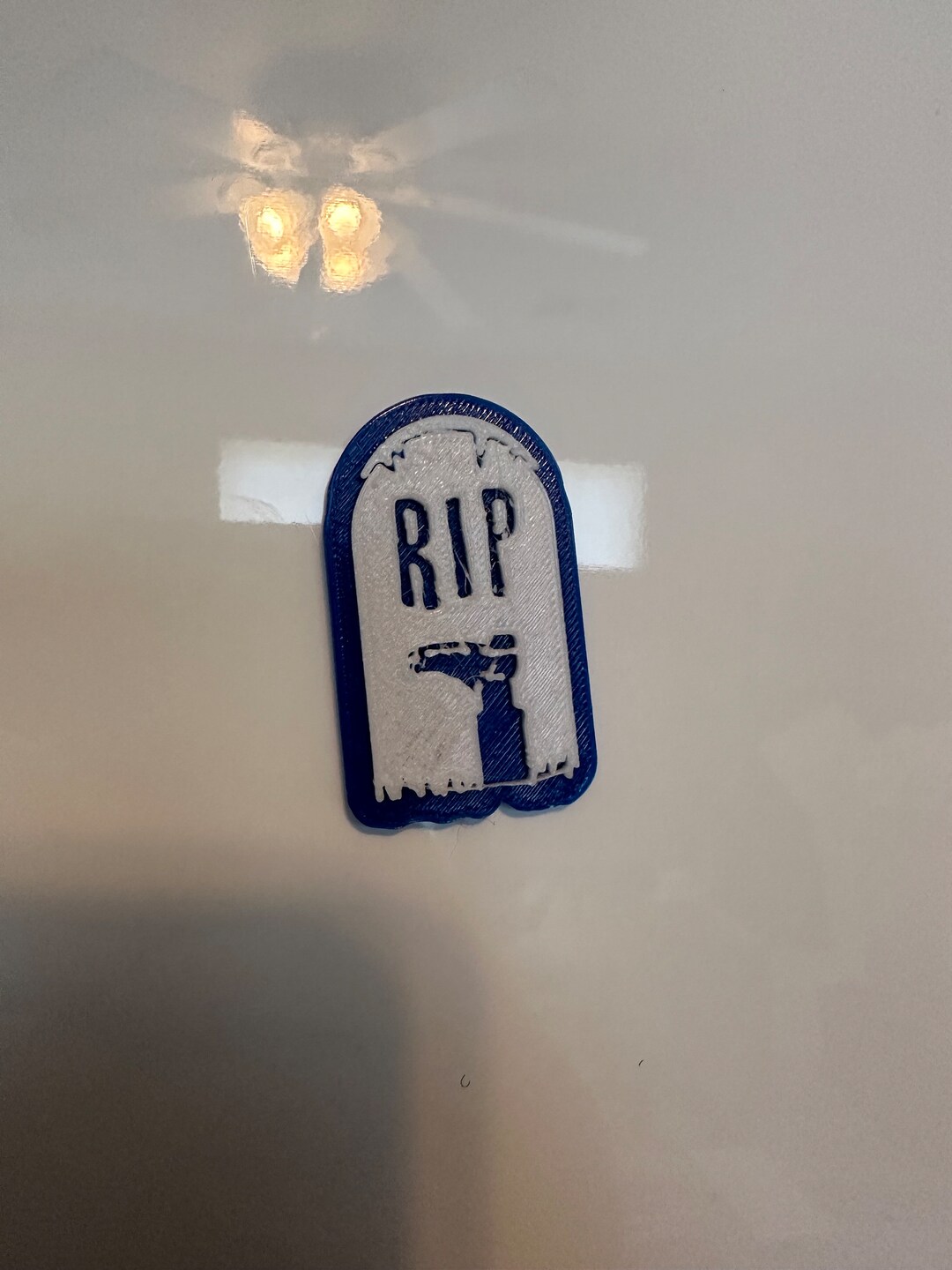 3D Printed - Zombie Leg Tombstone Magnet - Etsy