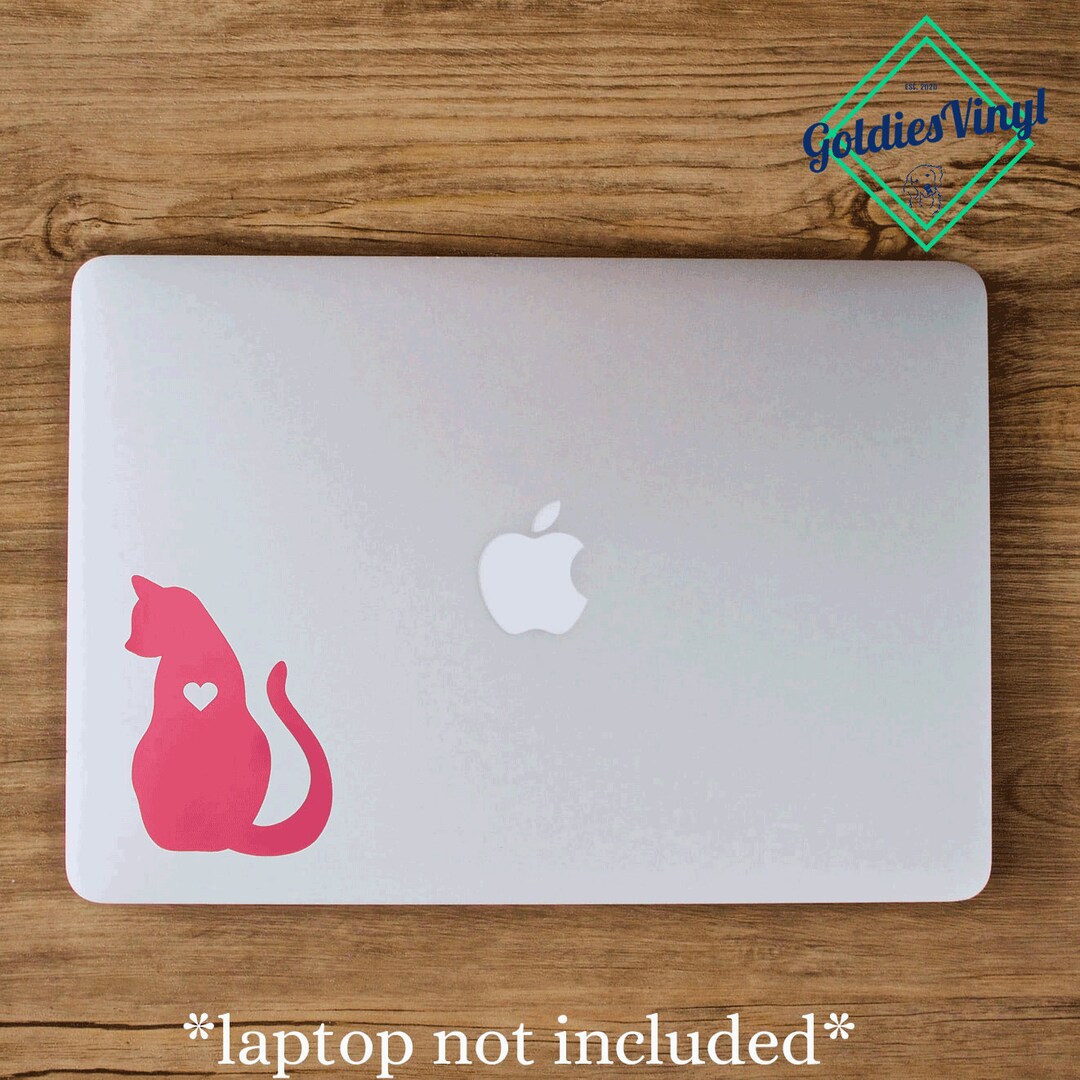 Cat Heart - Vinyl Die Cut Decal Sticker - Etsy