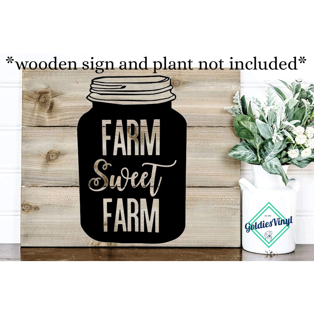 Farm Sweet Farm - Vinyl Die Cut Decal Sticker - Etsy