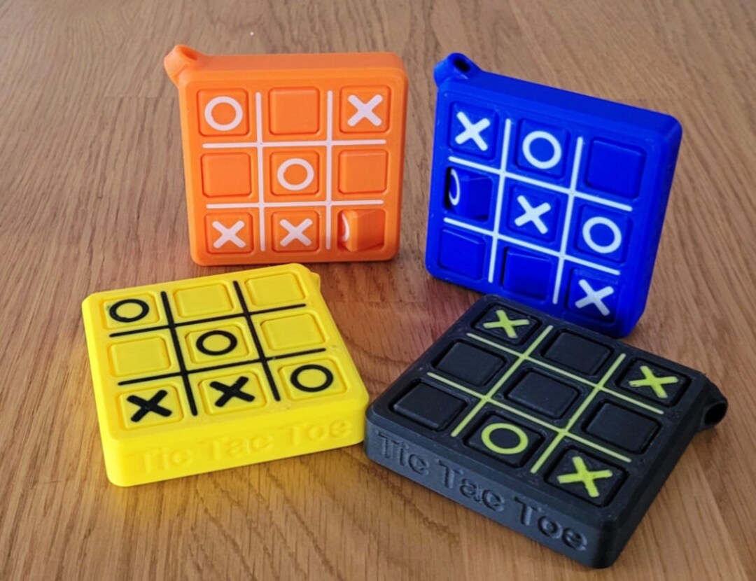 3D Printed - Tic Tac Toe Keychain - Etsy