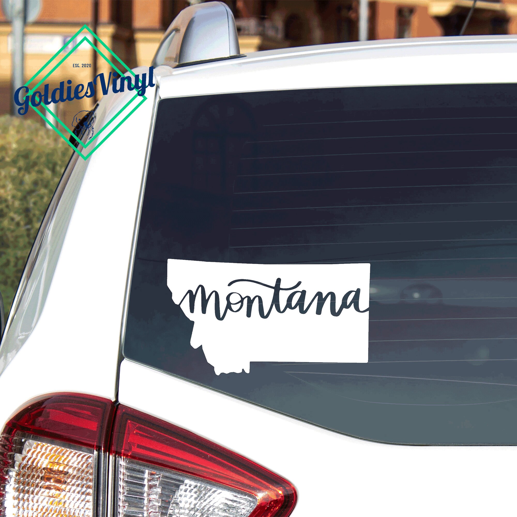Montana Cursive Vinyl Die Cut Decal Sticker | Etsy