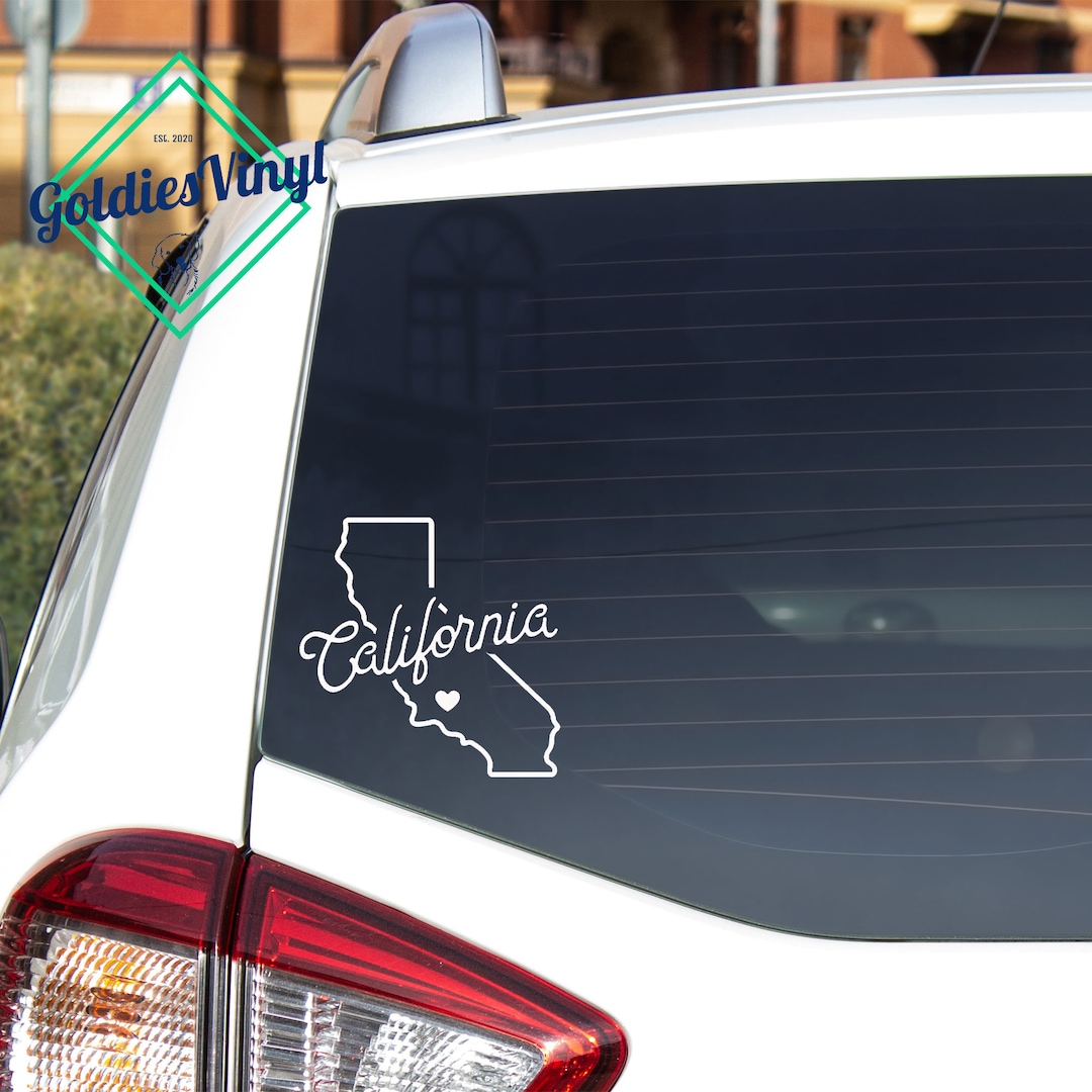 California - Vinyl Die Cut Decal Sticker - Etsy