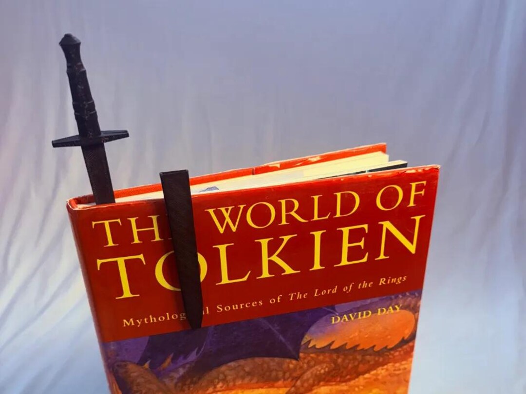 3D Print Sword & Sheath Bookmark - Unique Gift for Book Lovers, Fantasy ...