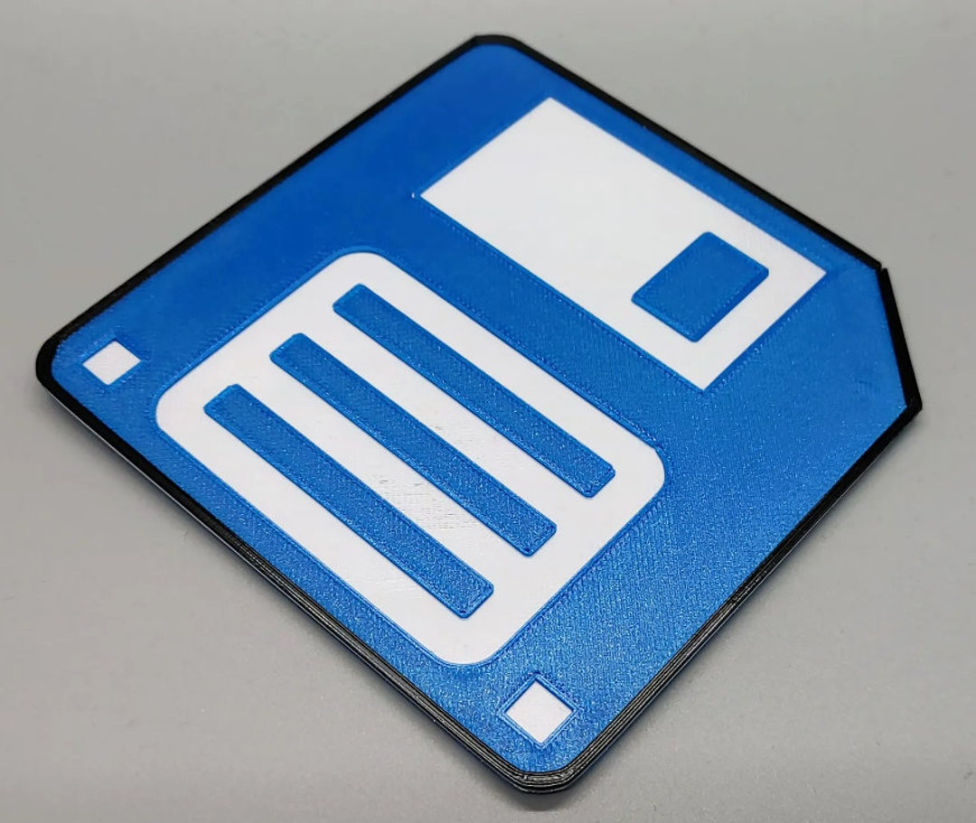 3D Printed - Floppy Disc Coaster - Etsy
