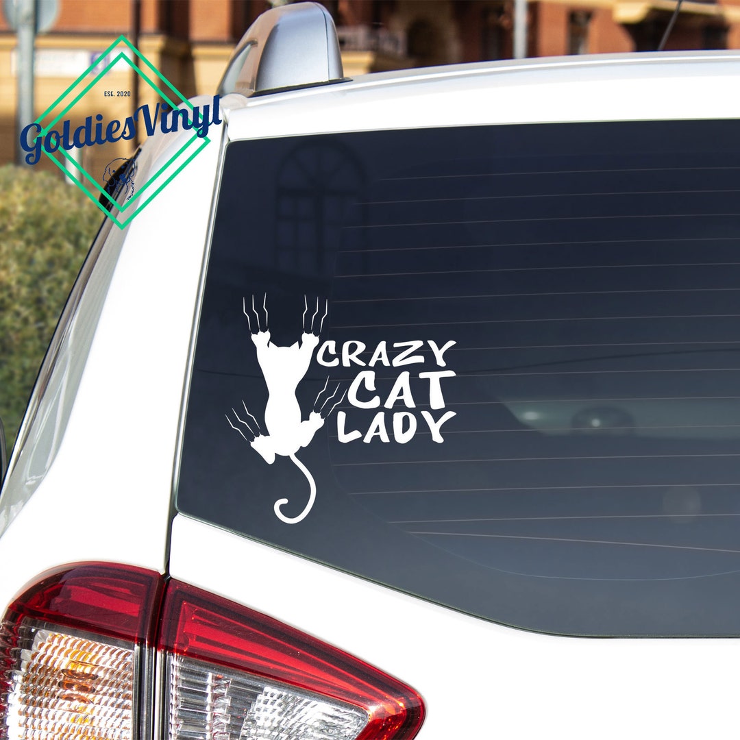 Crazy Cat Lady - Vinyl Die Cut Decal Sticker - Etsy
