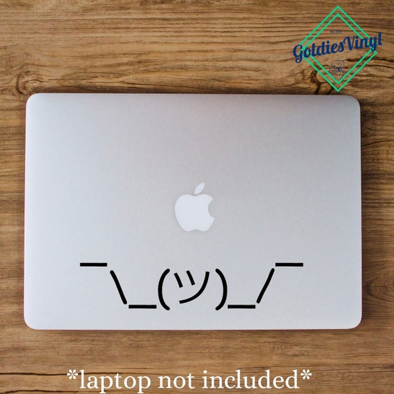 Shrug Emoji Vinyl Die Cut Decal Sticker - Etsy