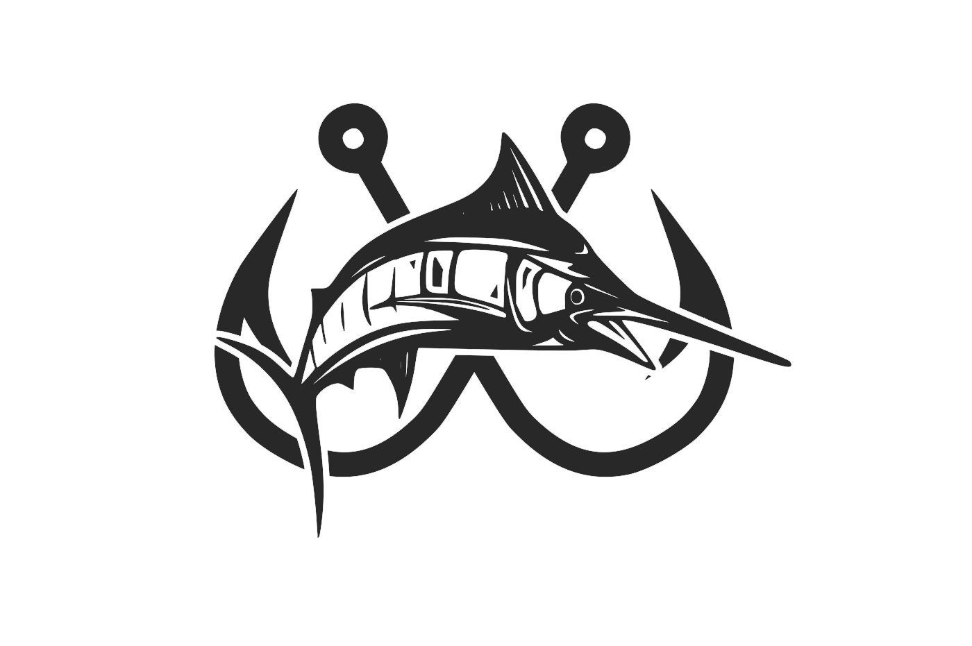 Fishing Hooks Vinyl Die Cut Decal Sticker - Etsy