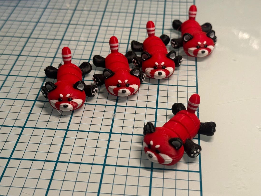 3D Print Red Panda Figure | Unique Home Decor & Toy | Hand Made ...