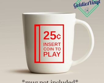 Insert Coin Decal - Etsy