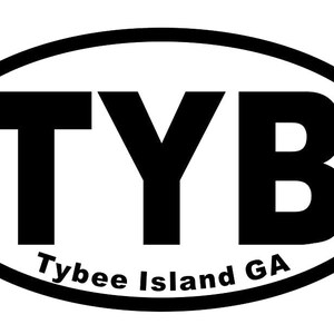 Tybee Island - Vinyl Die Cut Decal Sticker - Etsy
