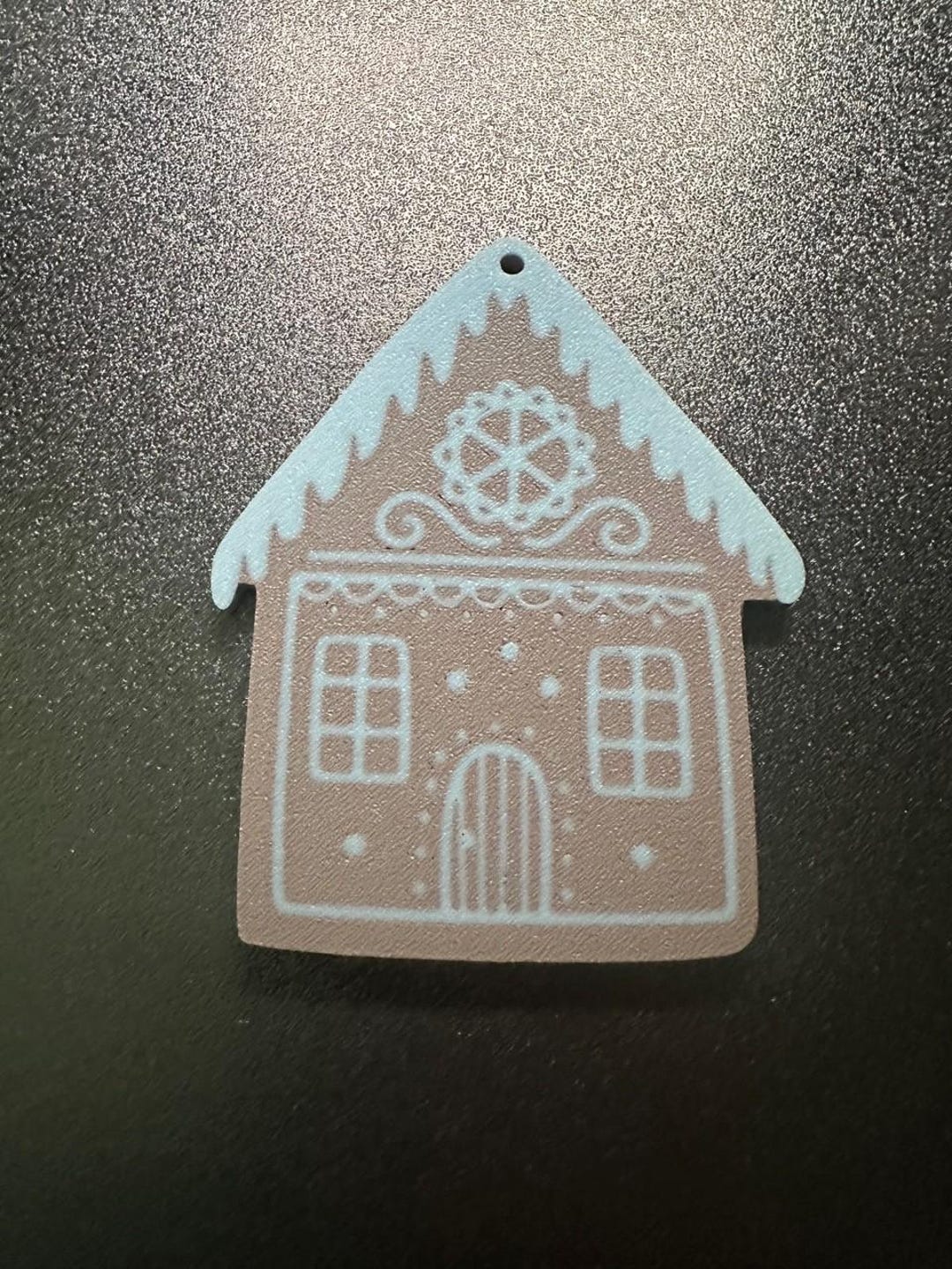 3d Printed | Gingerbread House Christmas Ornament - Etsy