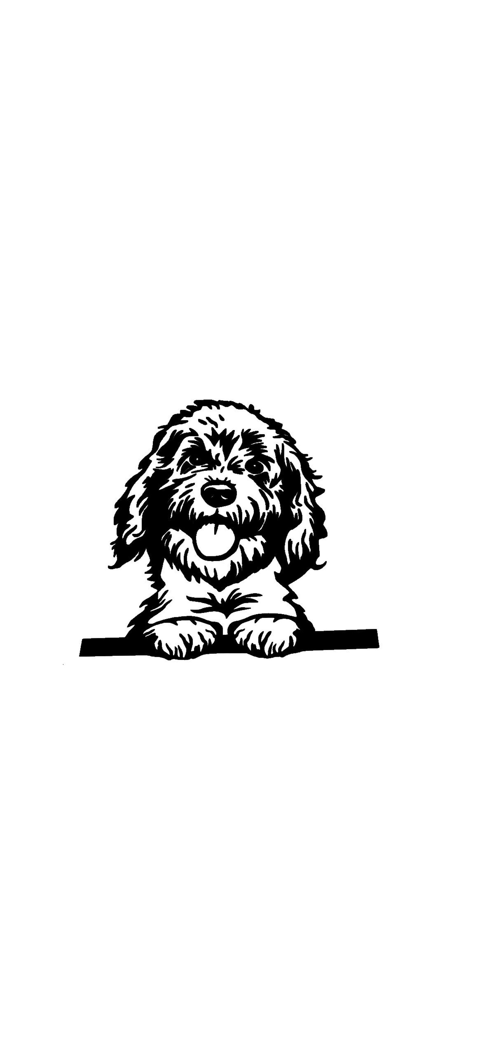 Peeking Golden Doodle - Vinyl Die Cut Decal Sticker - Etsy