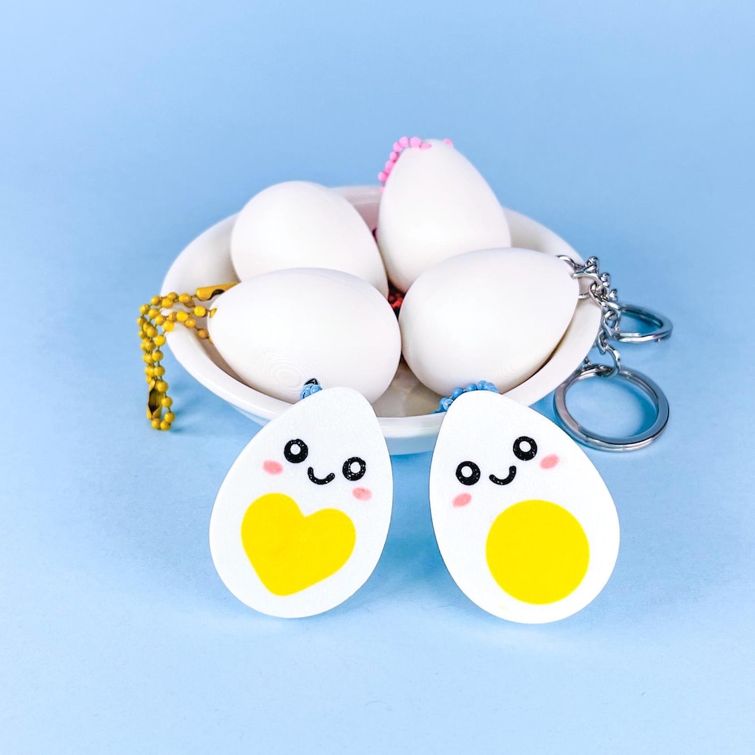 Egg Couple Magnetic Keychain 3D Printed Cute Matching Pair Gift for ...