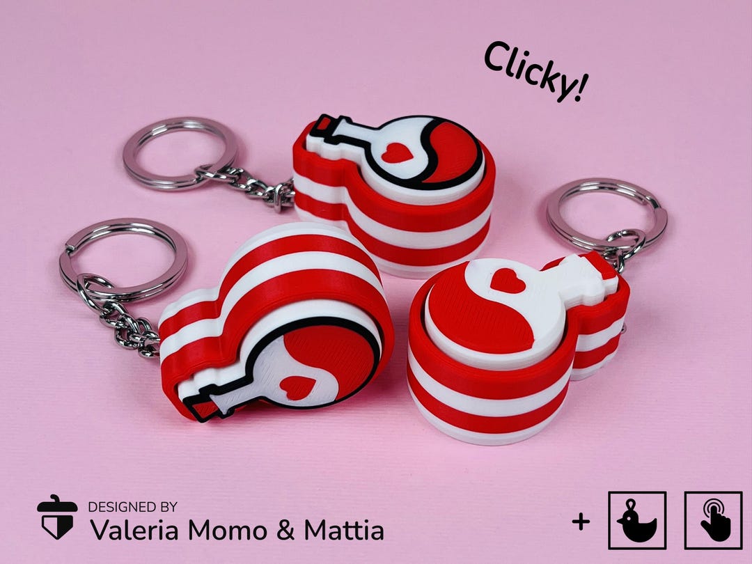 Heart Potion Clicker Fidget Toy | Unique Stress Relief Desk Accessory ...