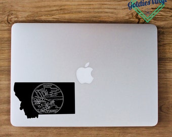Montana State Flag Sticker - Etsy