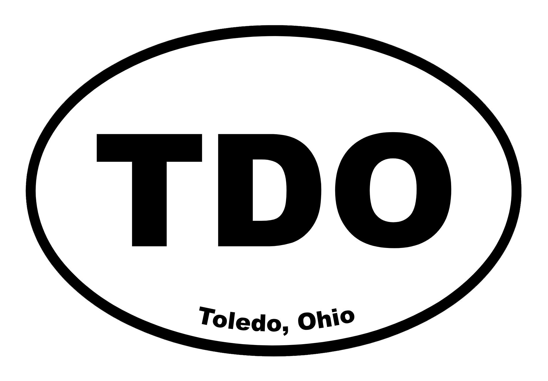 Toledo Ohio Vinyl Die Cut Decal Sticker | Etsy